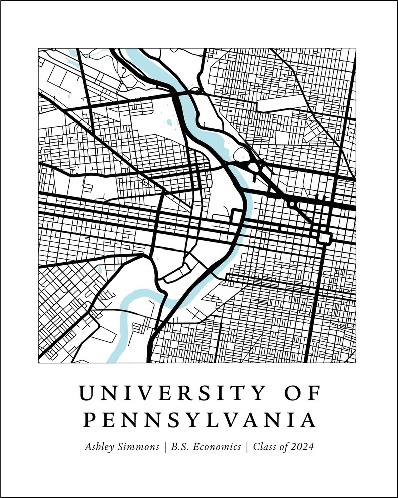 University of Pennsylvania Graduation Map | Upenn Map | College ...
