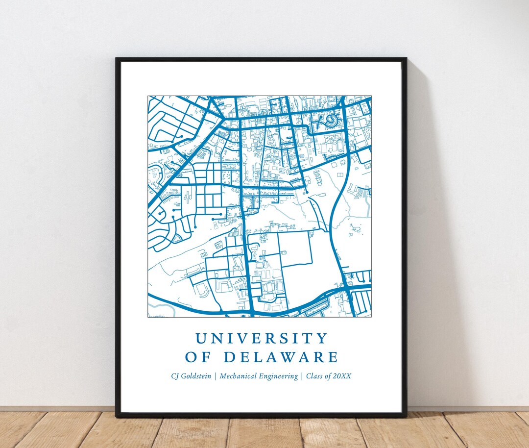 Univ of Delaware Graduation Map | University of DE Map | Graduation ...