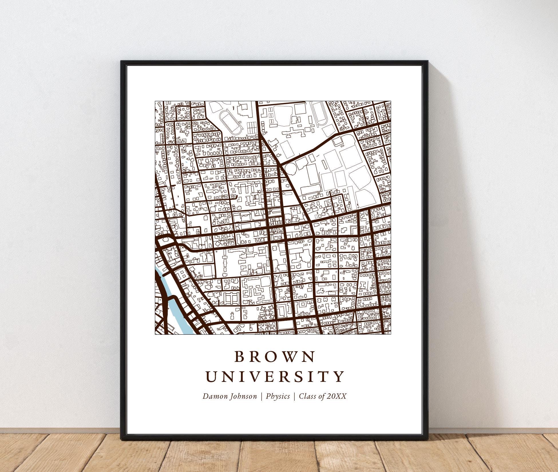 Brown University Graduation Map | Brown University Map | College ...