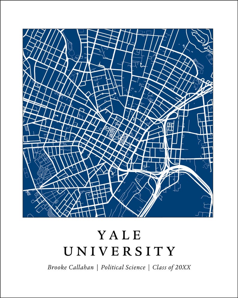 Yale University Graduation Map | Yale University Map | College ...