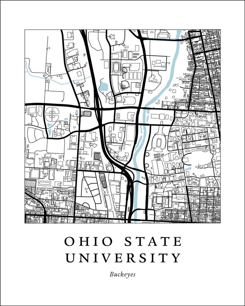 Ohio State University Graduation Map | Ohio Graduation Map | College ...
