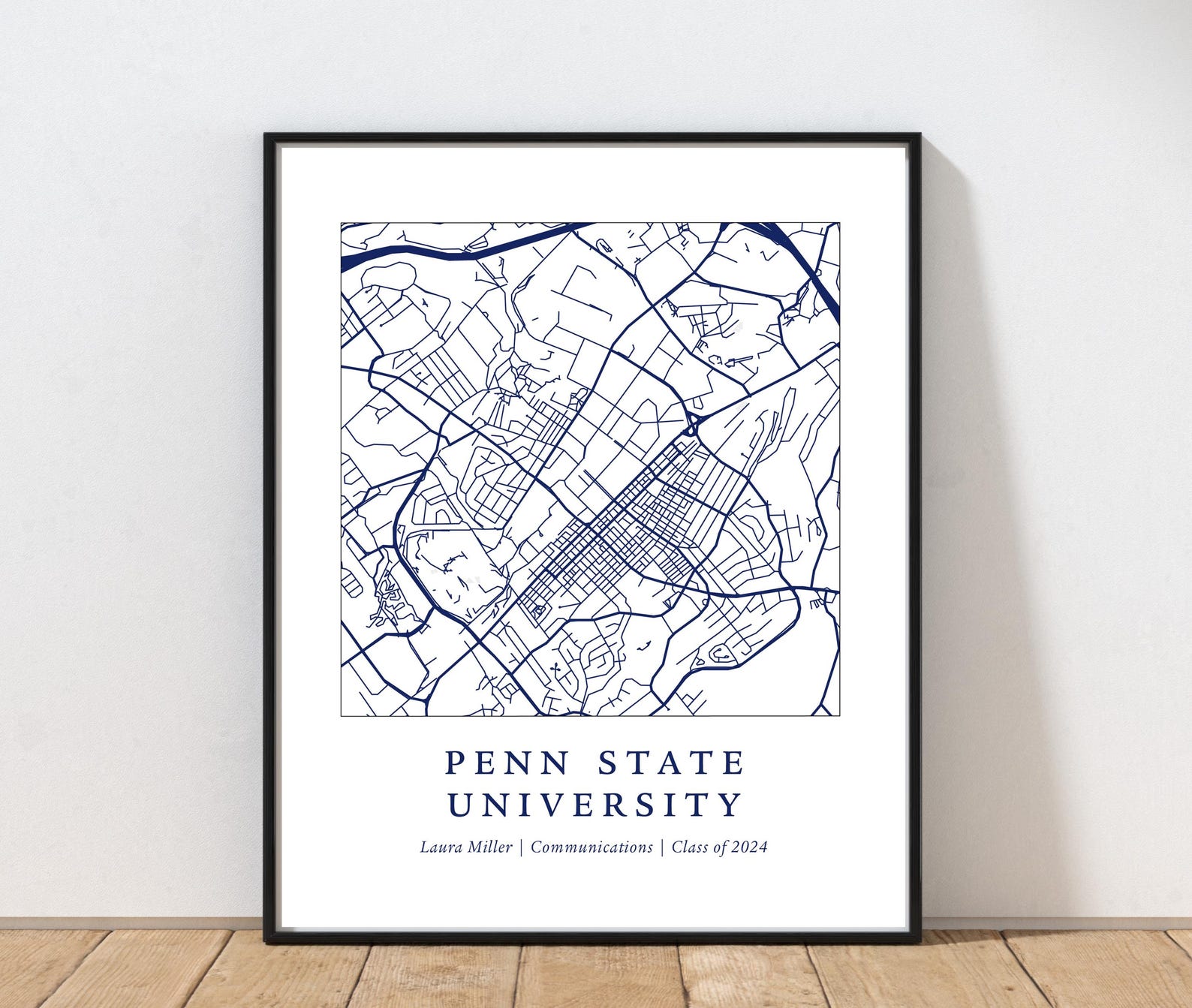 Penn State Graduation Map | Penn State Map | State College Map ...