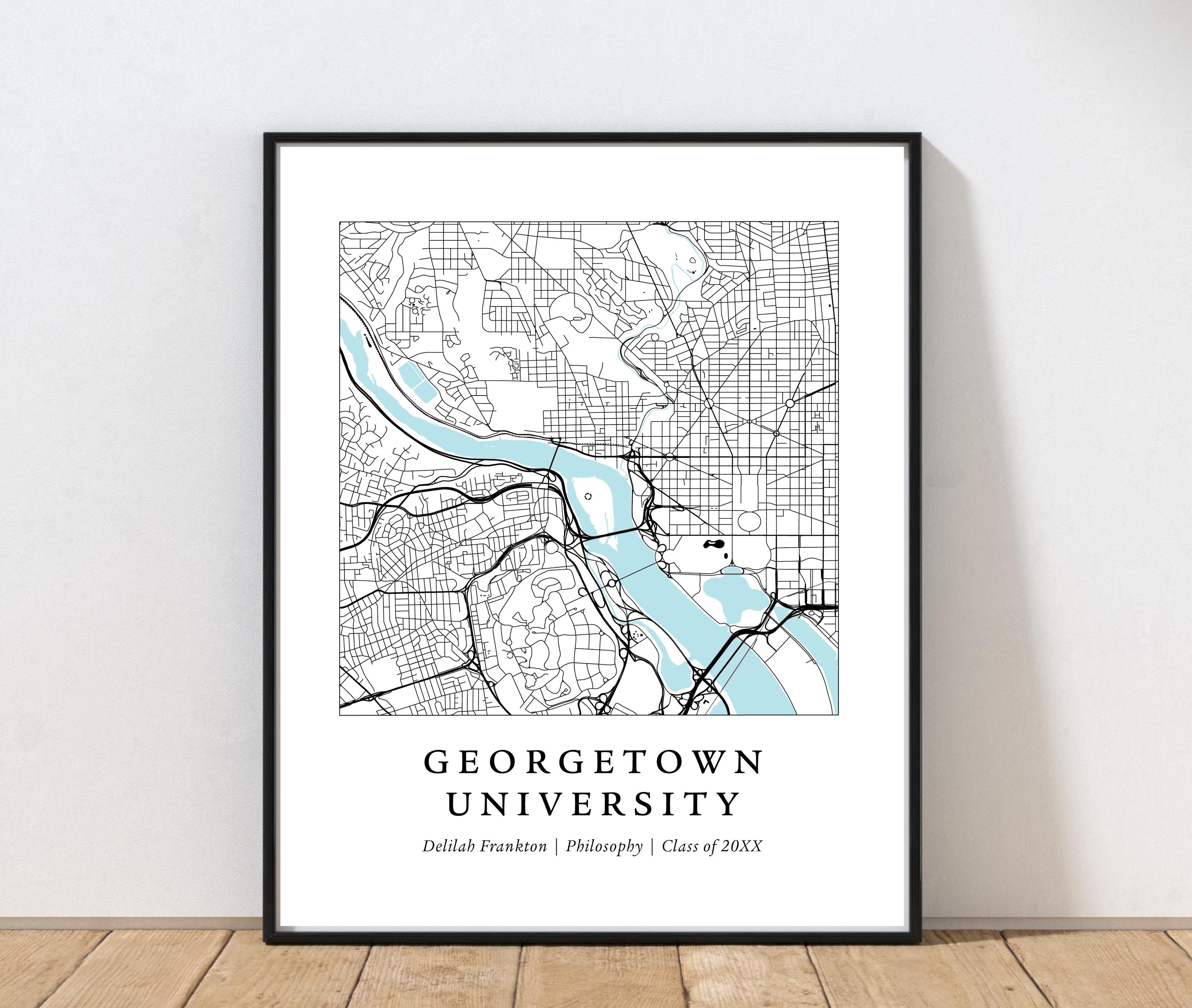 Georgetown University Graduation Map | Georgetown University Map ...