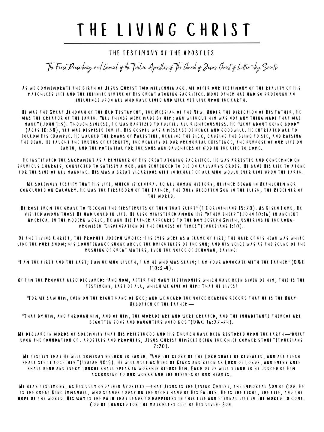 The Living Christ Print - Etsy