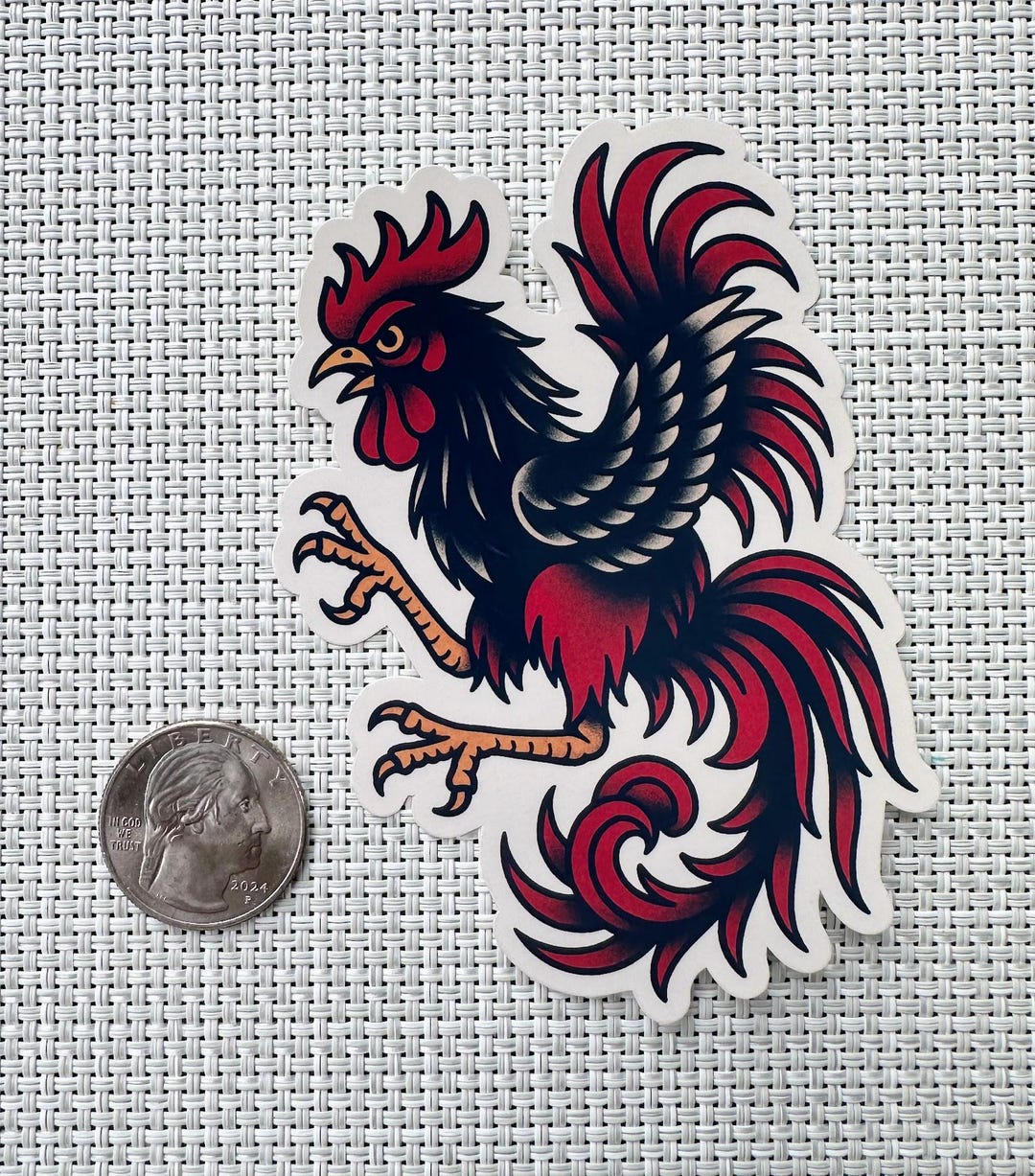 Traditional Tattoo Style Vinyl Decal Sticker – Water Resistant, Scratch ...