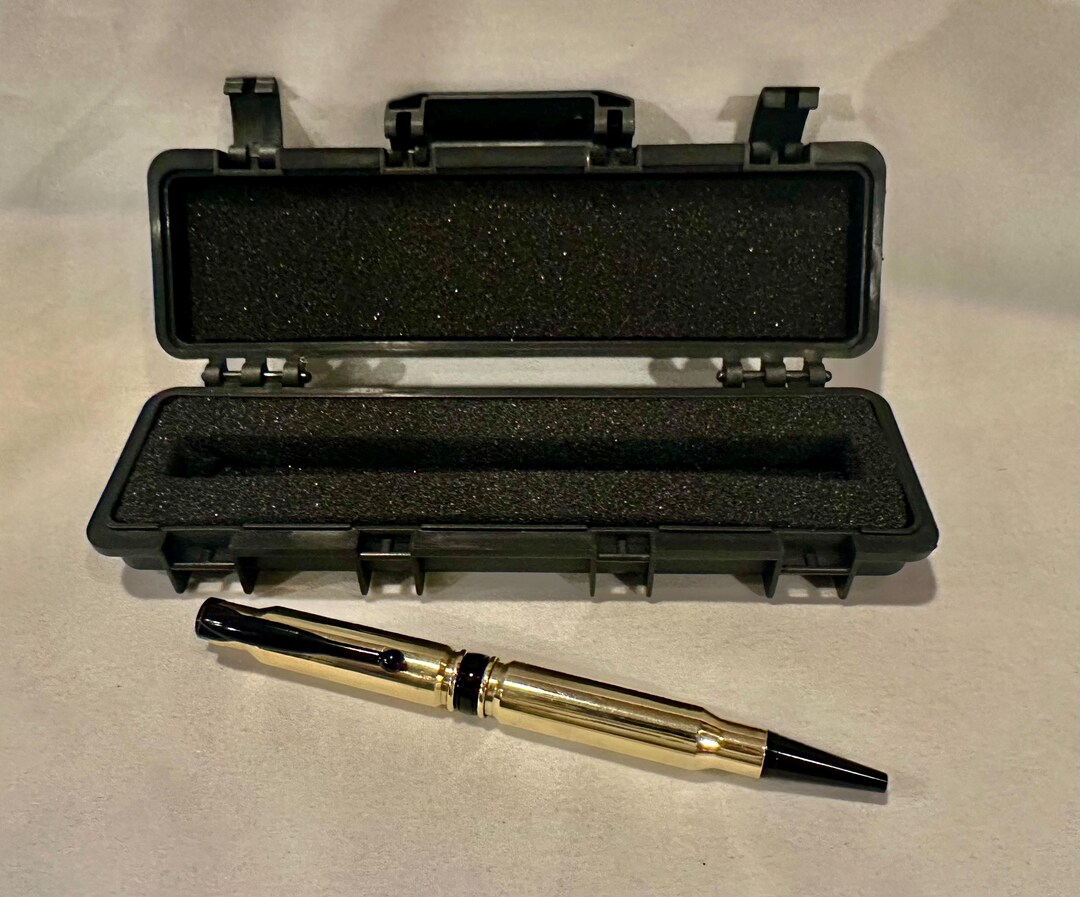 Real .308 Bullet Casing Twist Pen - Polished Brass W/black Tip, Clip ...