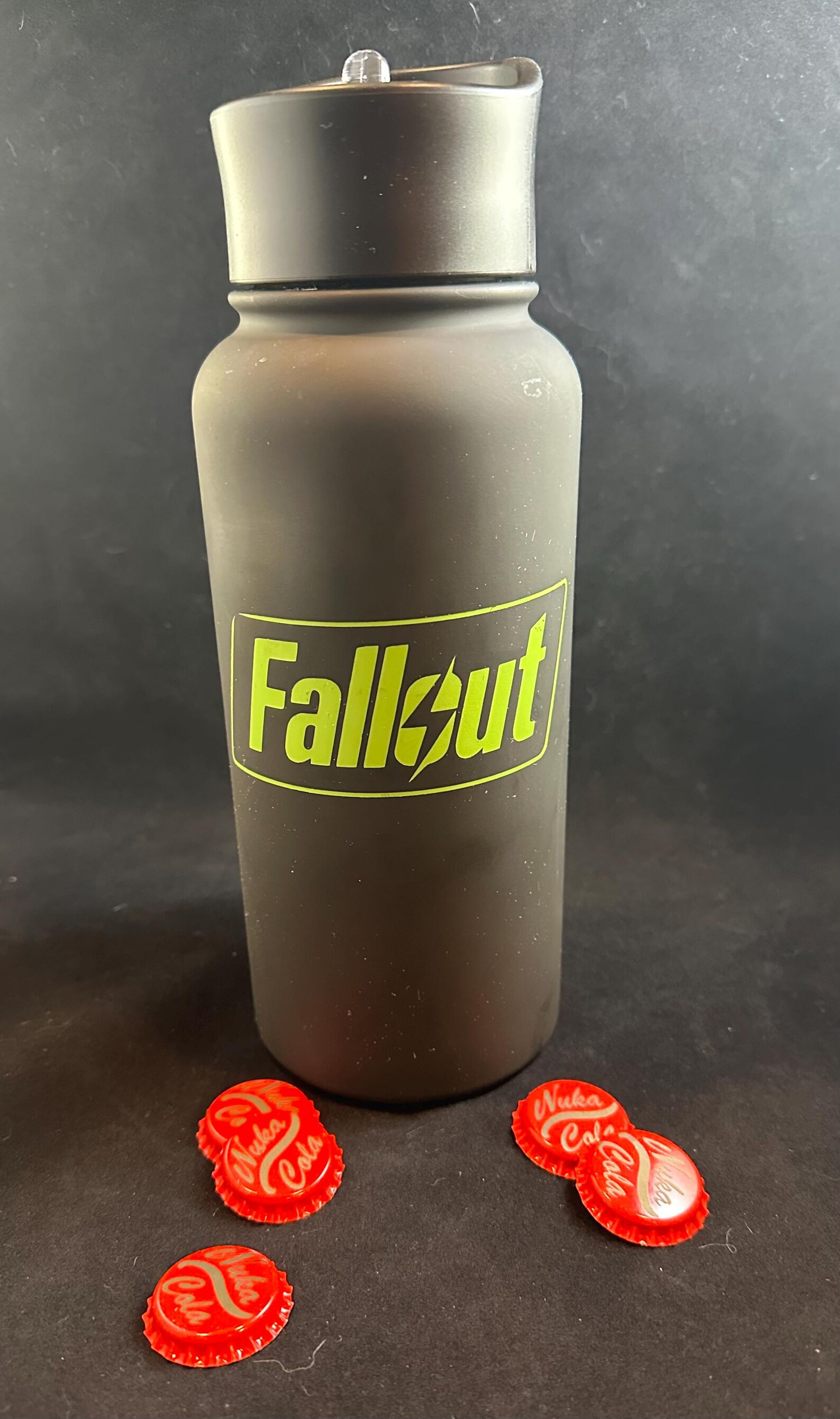 Green and Black Water Bottle Thermos - Fallout - Etsy