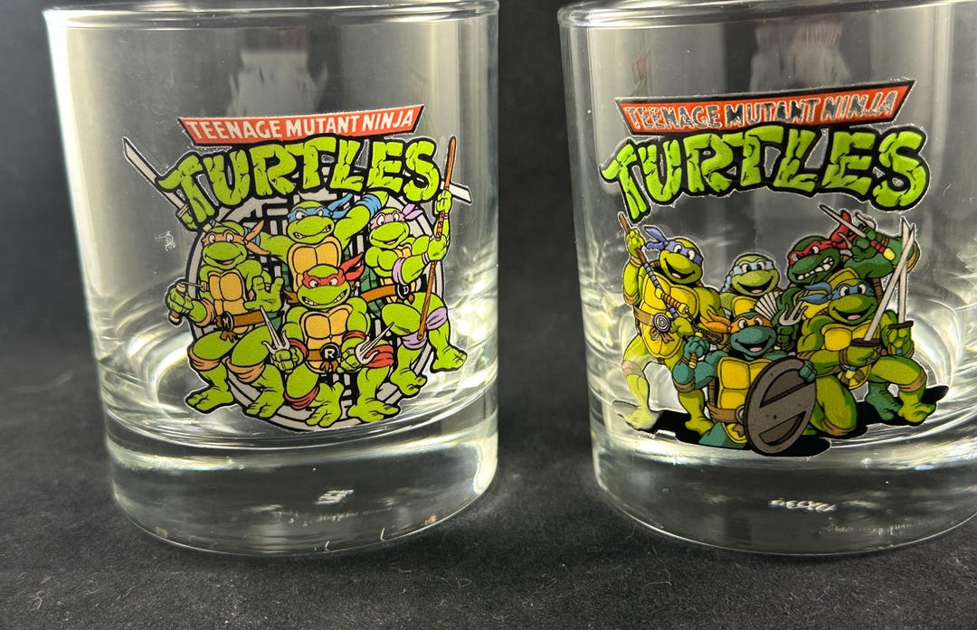 Pop Culture Whiskey Glass Set of 2 - TMNT Themed - Etsy