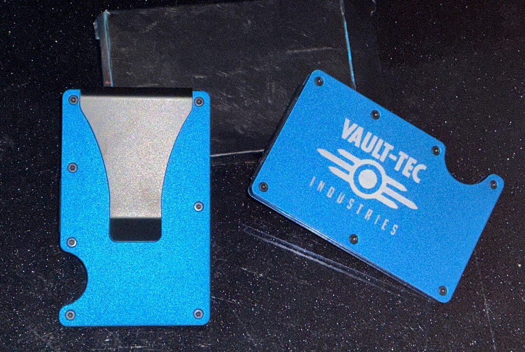 Fallout Inspired Laser Engraved Vault-tec Industries Minimalist Wallet ...