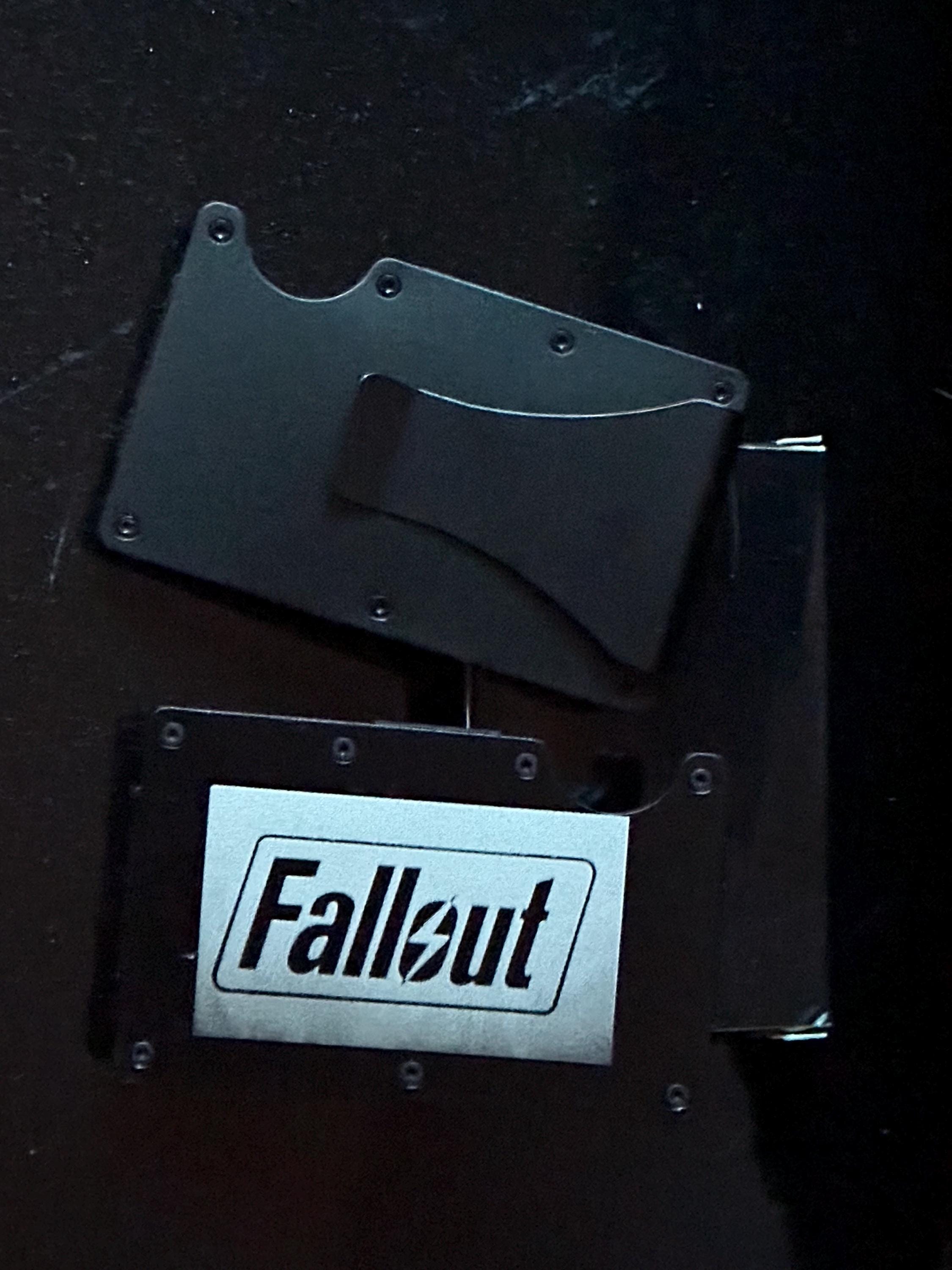 Fallout Inspired Minimalist Wallet W/laser Engraved Logo - Etsy