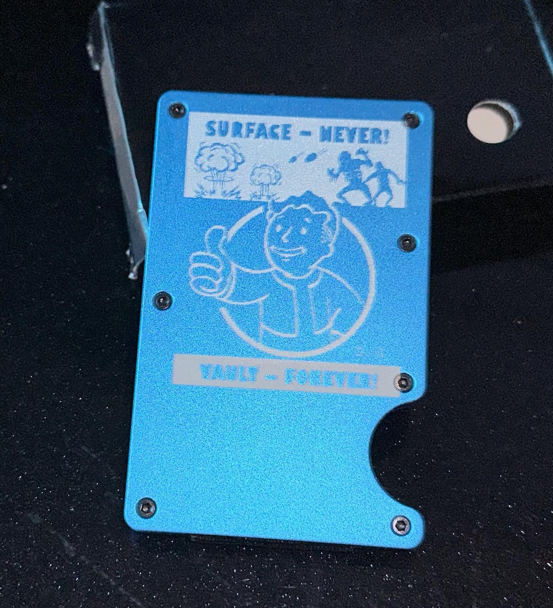 Fallout Inspired Laser Engraved Vault Boy surface Never Minimalist ...