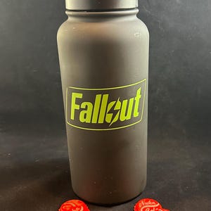 Green and Black Water Bottle Thermos - Fallout - Etsy