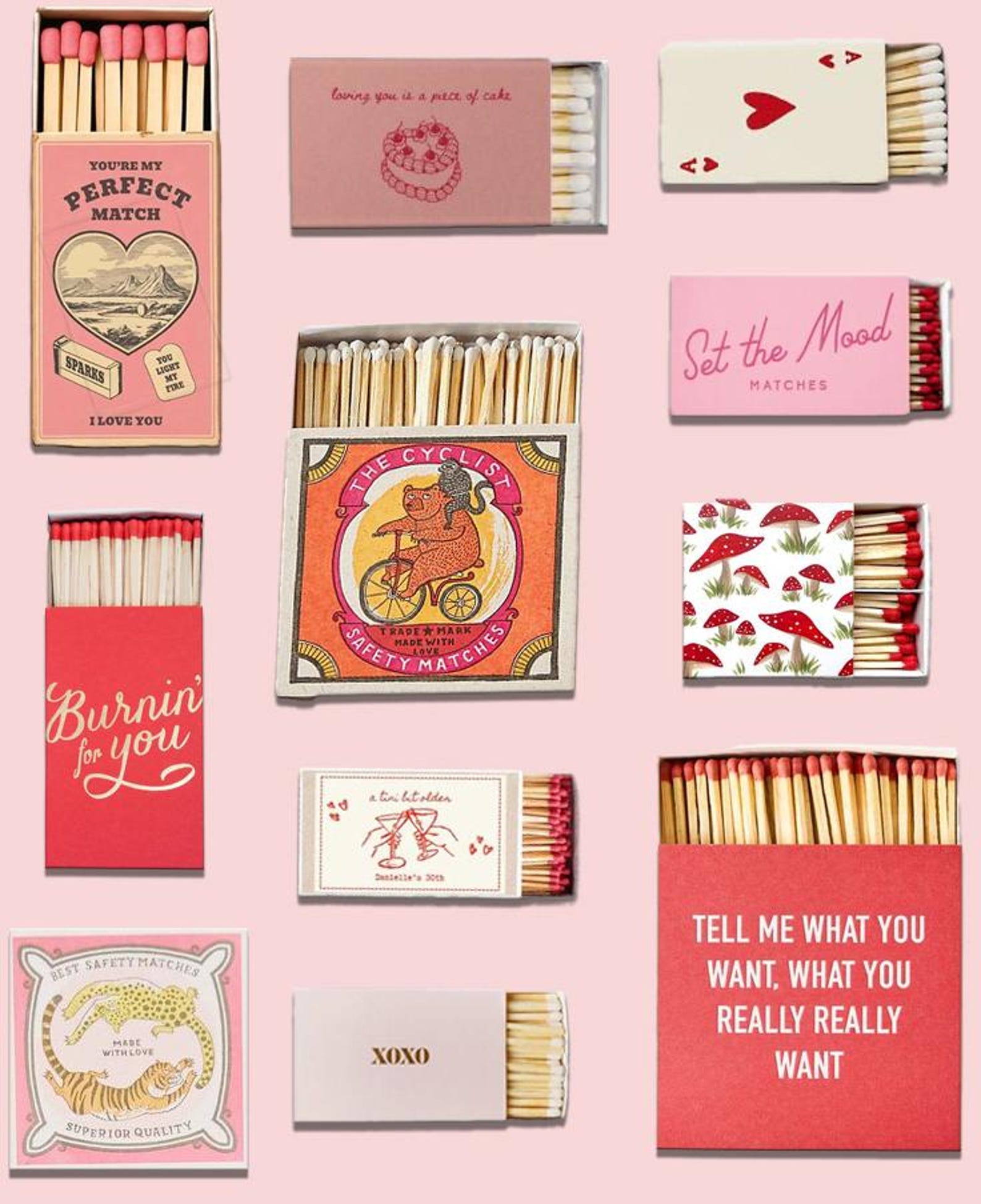 Match Box Art Print / Pink and Red Aesthetic - Etsy