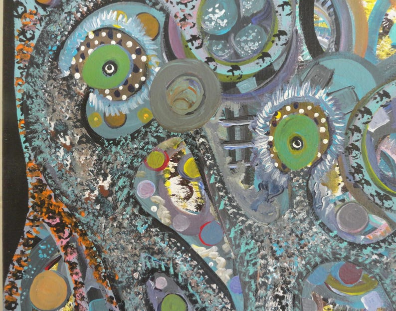 OTHERWORLDLY Original Art by "sans" - 16x20 Acrylic on Canvas - #115 - Etsy