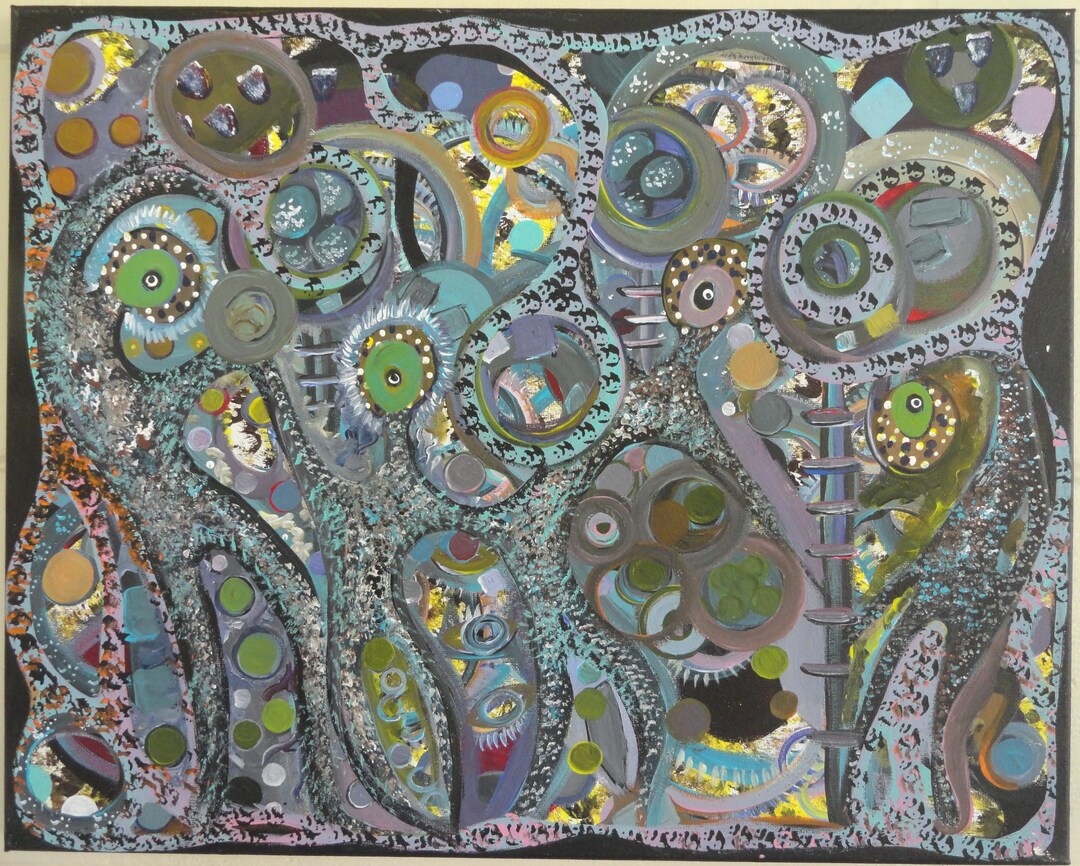 OTHERWORLDLY Original Art by "sans" - 16x20 Acrylic on Canvas - #115 - Etsy