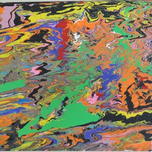 OTHERWORLDLY Original Art by "sans" - 30" X 24" Acrylic on Canvas ...