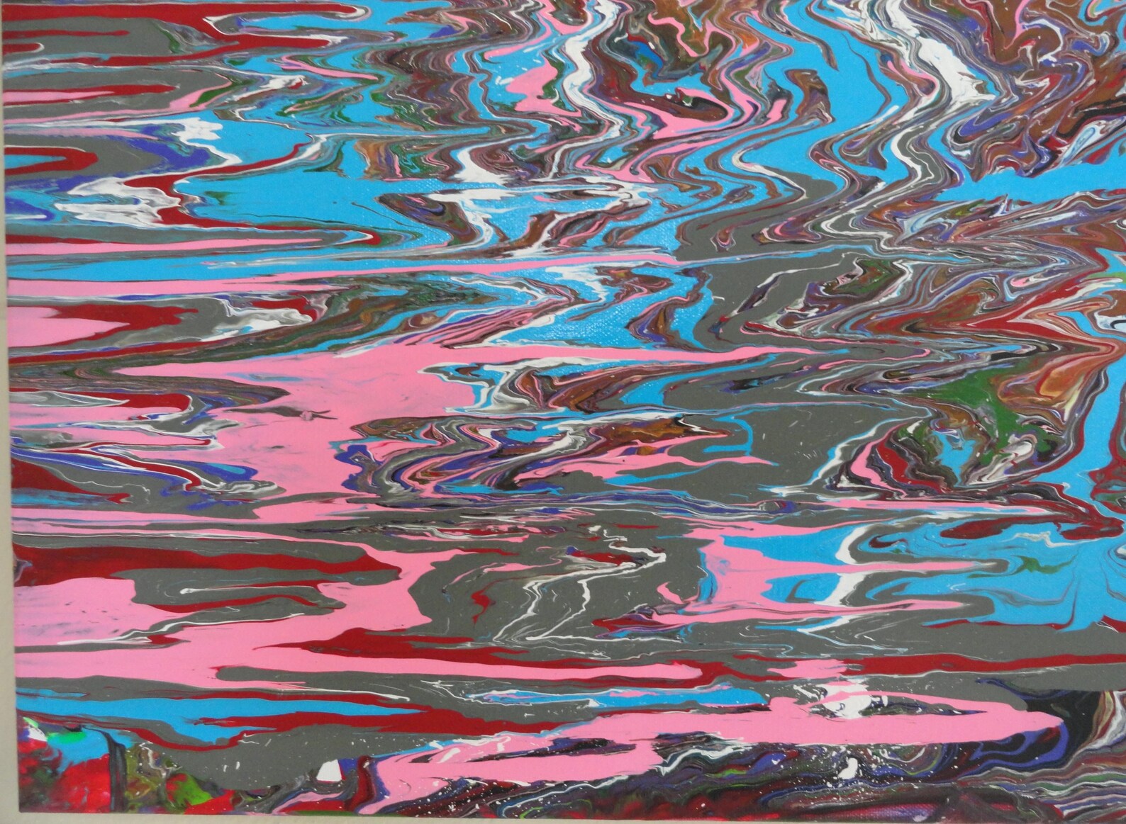 OTHERWORLDLY Original Art by "sans" - 30" X 24" Acrylic on Canvas ...