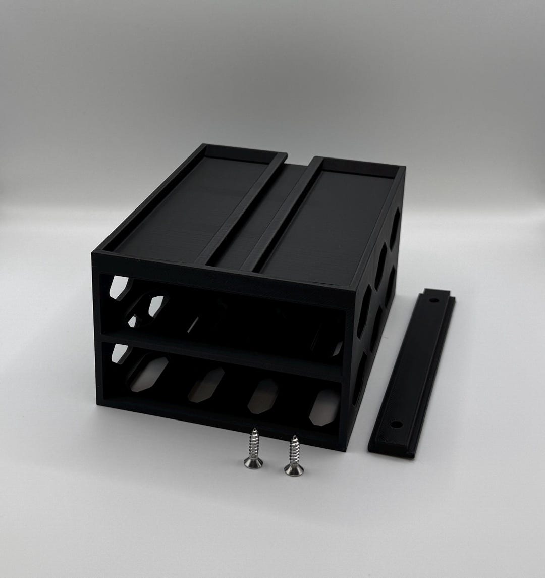 Under-desk Multi-slot Storage – Sliding Organizer (1–5 Slots, Vented or ...