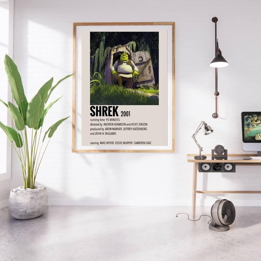 Shrek Retro Movie Poster Print Retro Vintage Wall Art Digital Movie ...