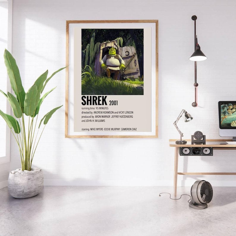 Shrek Retro Movie Poster | Wall Art | Movie Wall Art | Movie TV Poster ...