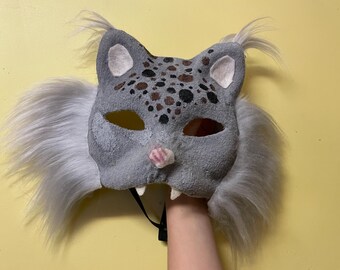 Gray Cat Mask - Etsy