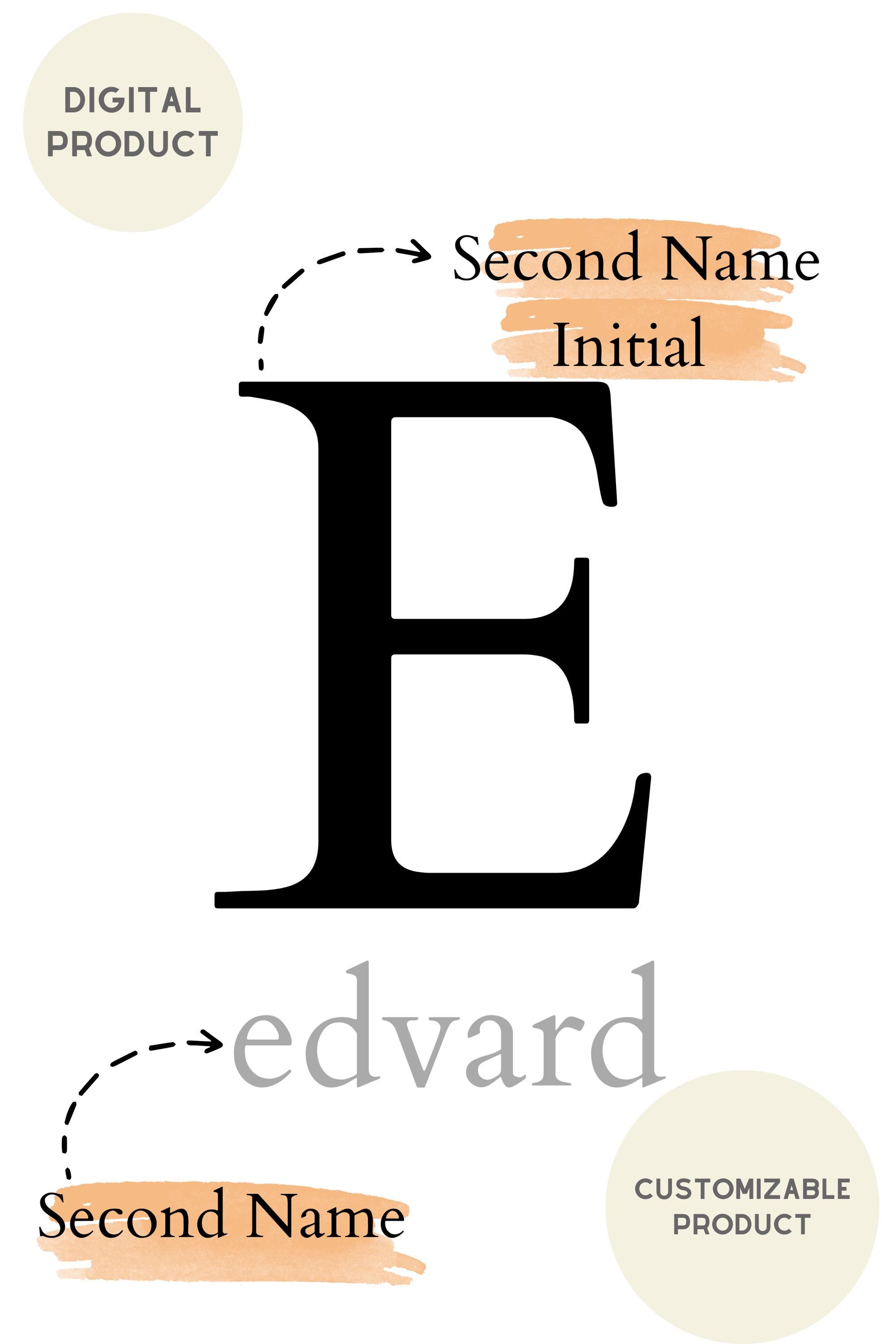 Custom Couple Wall Art: Personalized Initials & Date (digital Download ...