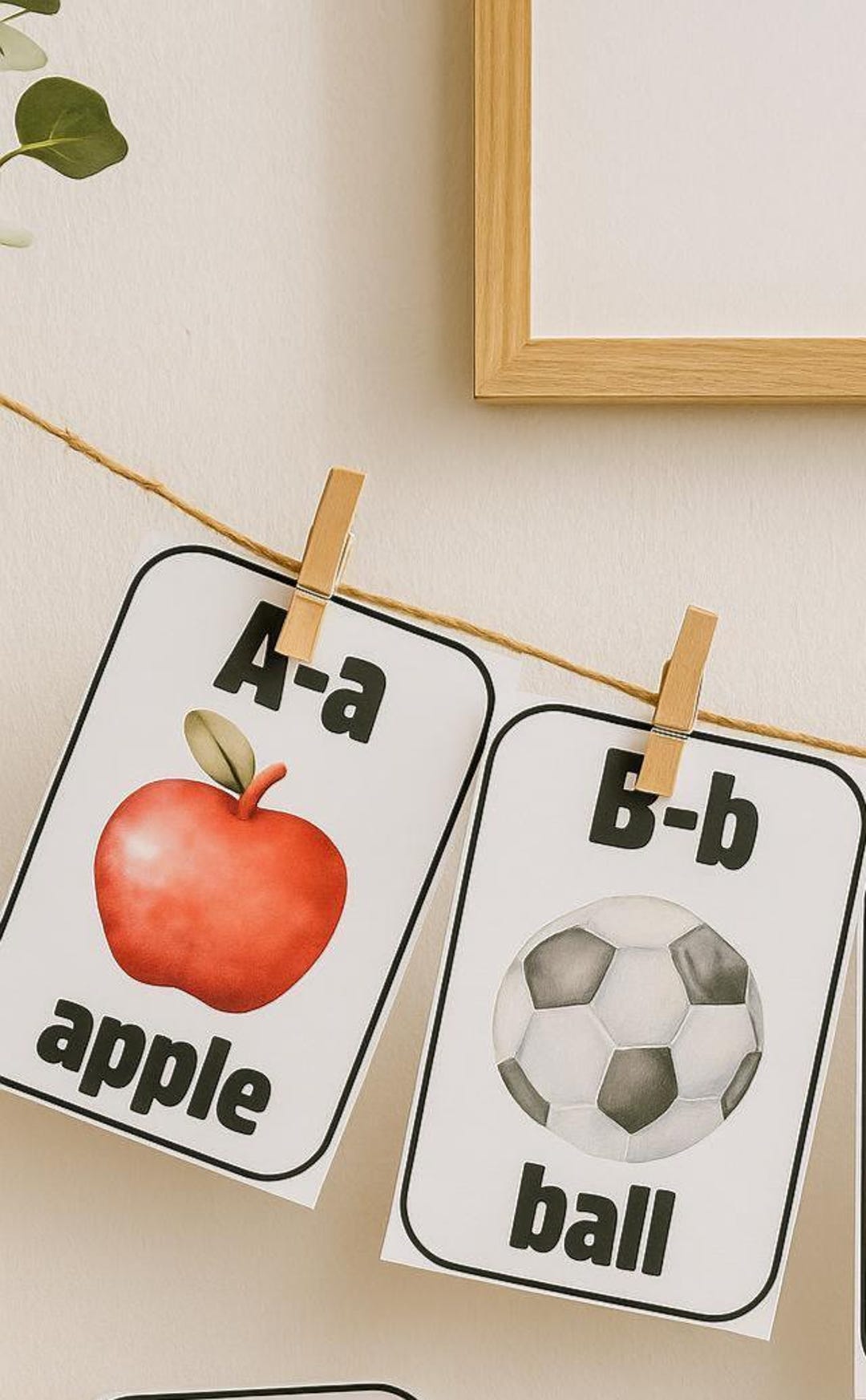 Animal ABC Flash Cards: Toddler Alphabet Learning Poster (digital ...