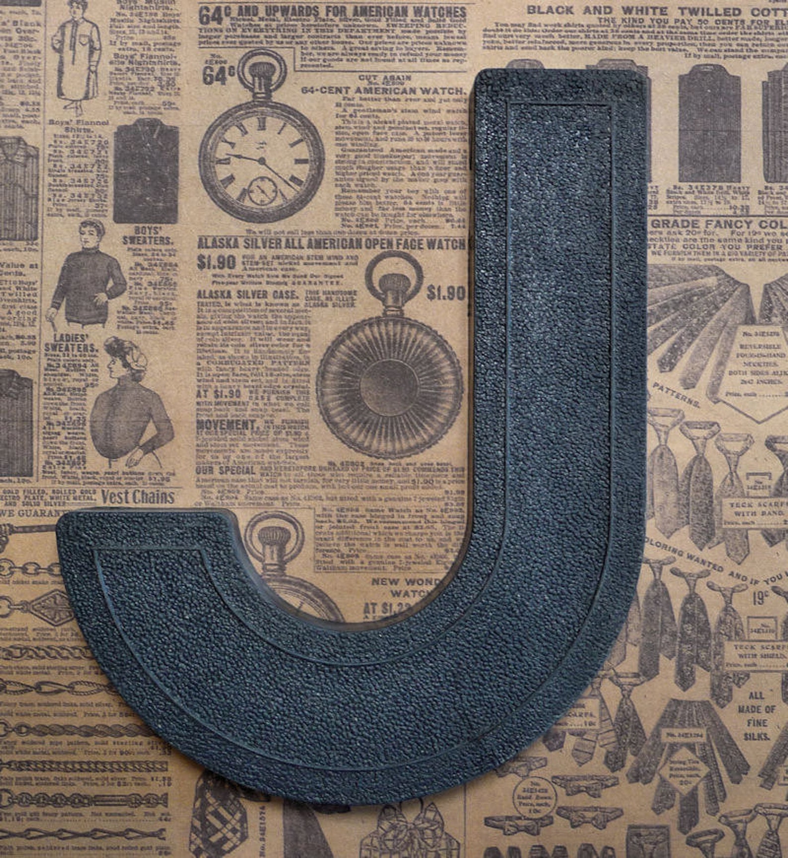 Vintage Alphabet Black Plastic Letter Signage Primitive Sign | Etsy