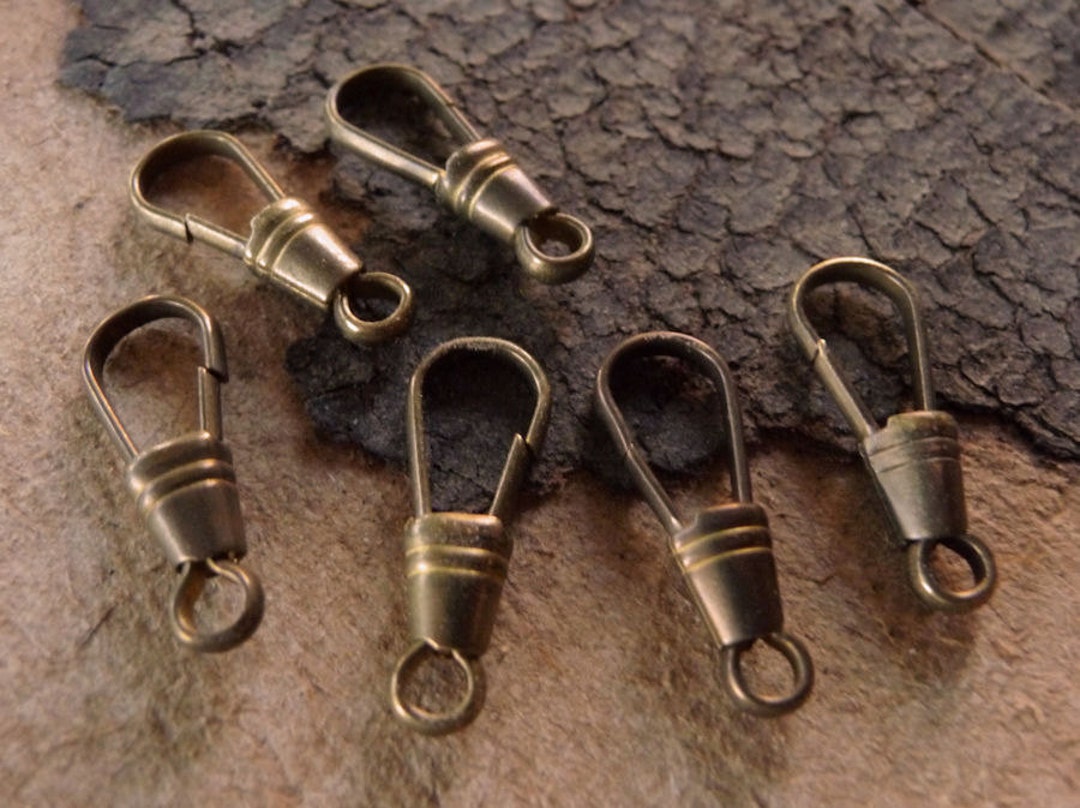 Pocket Watch Clasp, Vintage Brass Clasp, Brass Watch Chain End Clips ...