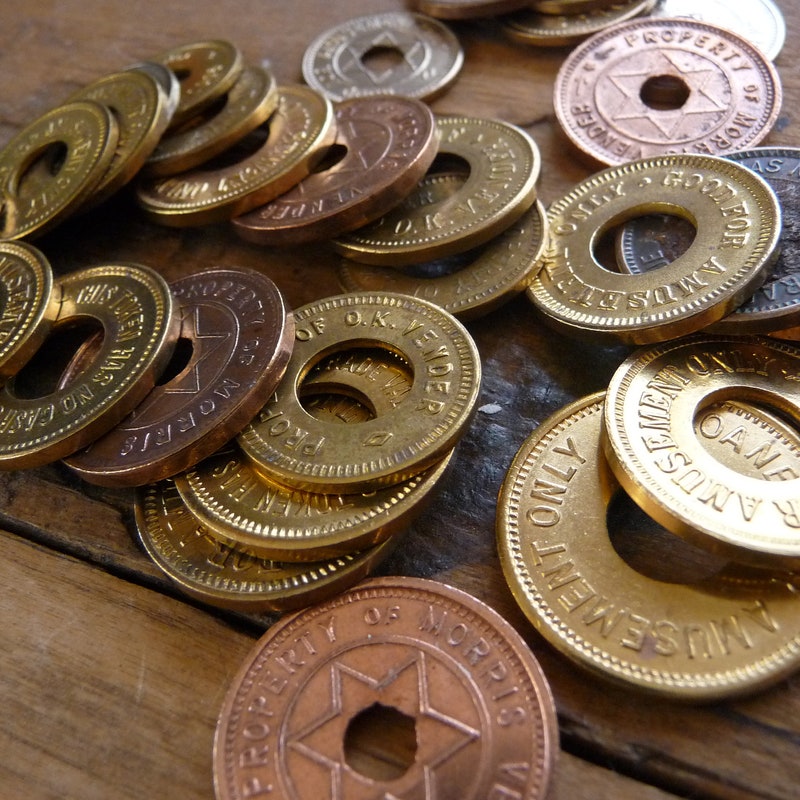 Vintage Arcade Tokens - Etsy