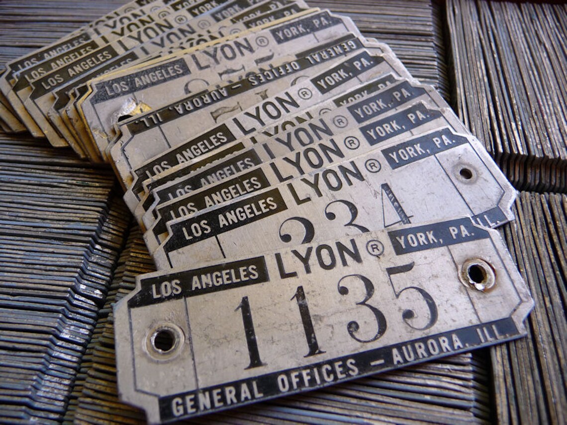 Lyon Locker Numbers Vintage Locker Number Locker Basket - Etsy