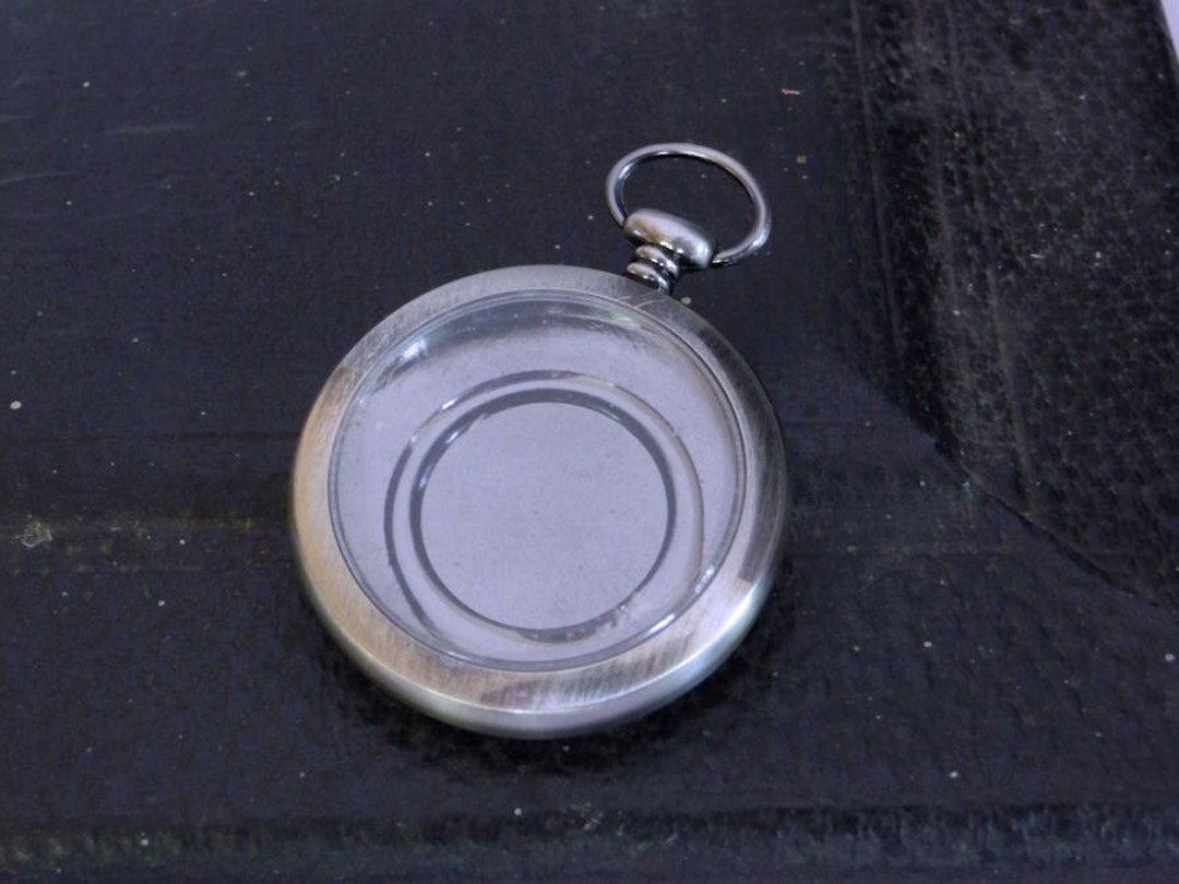 Pocketwatch Case, Antiqued Silver Watch Case, Empty Pocket Watch Body ...