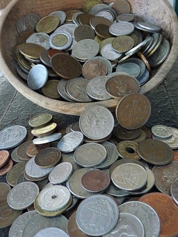 World coins foreign coins foreign currency 25 pieces of | Etsy