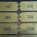 Vintage Numbered Brass Tag, 2-hole Rectangle Plaque, Industrial Salvage ...