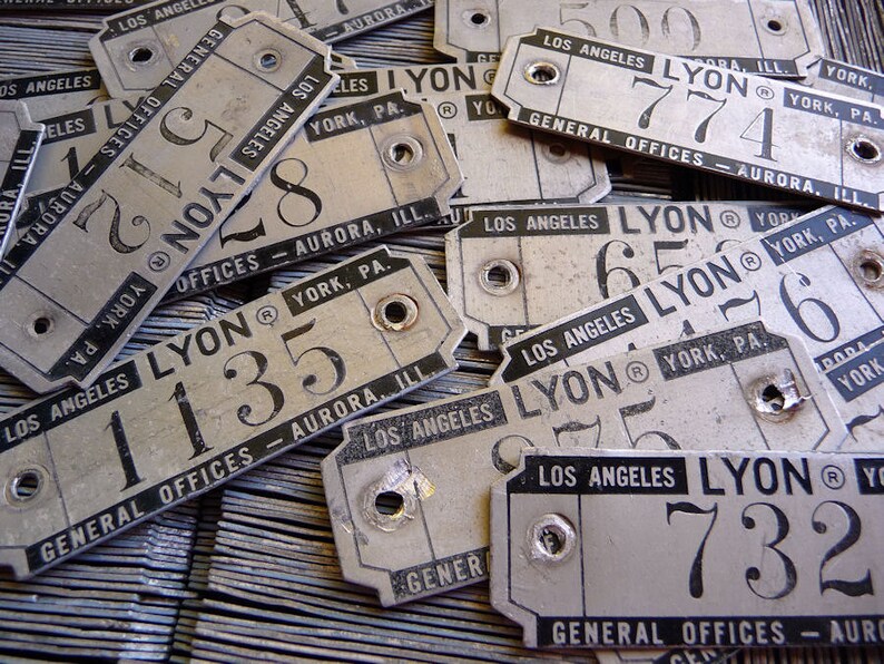 Lyon Locker Numbers Vintage Locker Number Locker Basket - Etsy