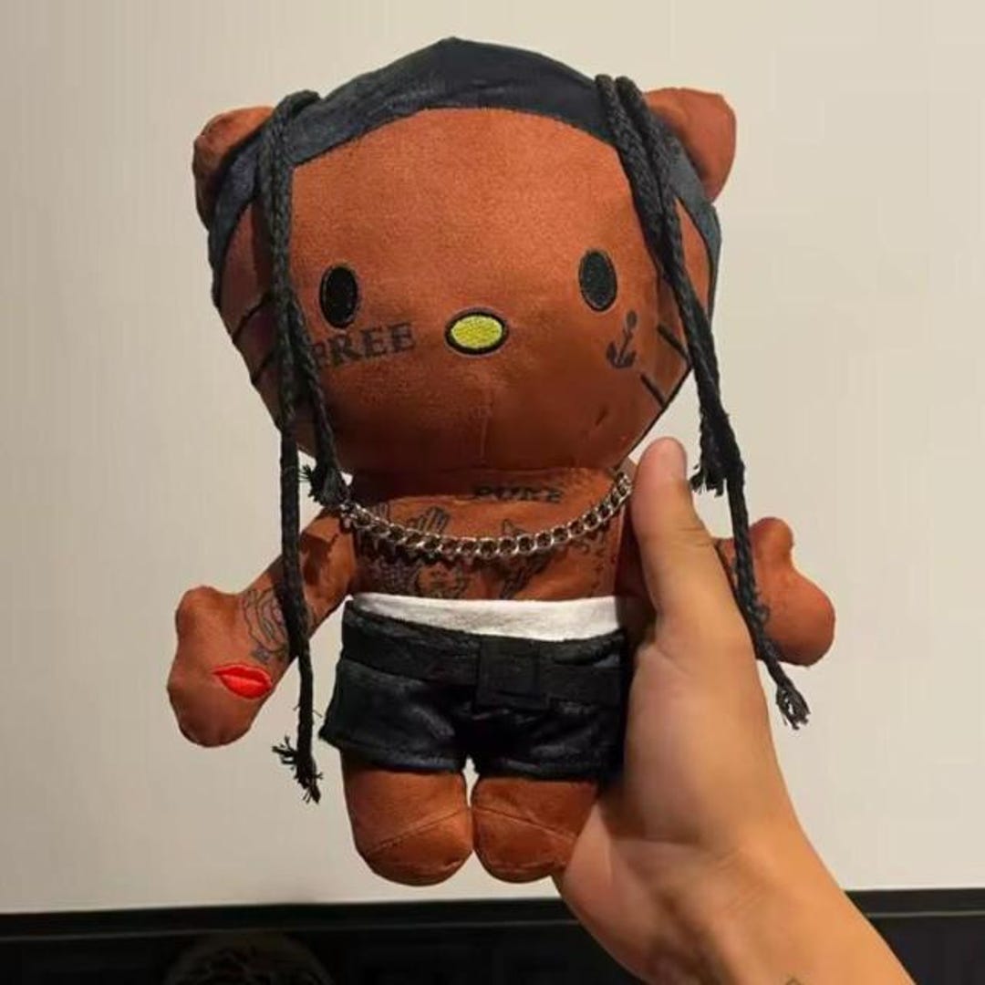 Hello Kitty Travis Scott Plush - Etsy