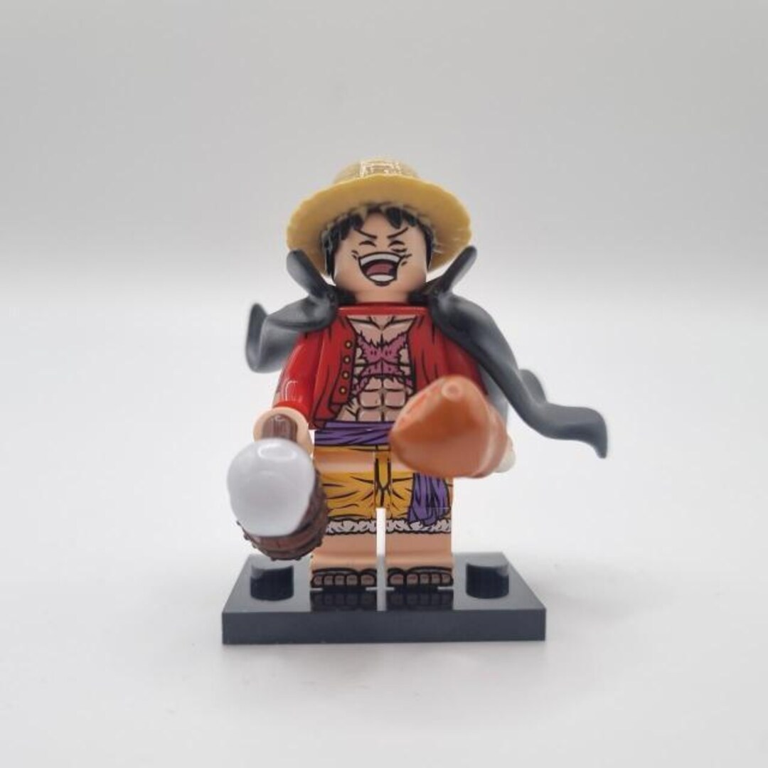 Luffy One Piece Custom Minifigure - Etsy