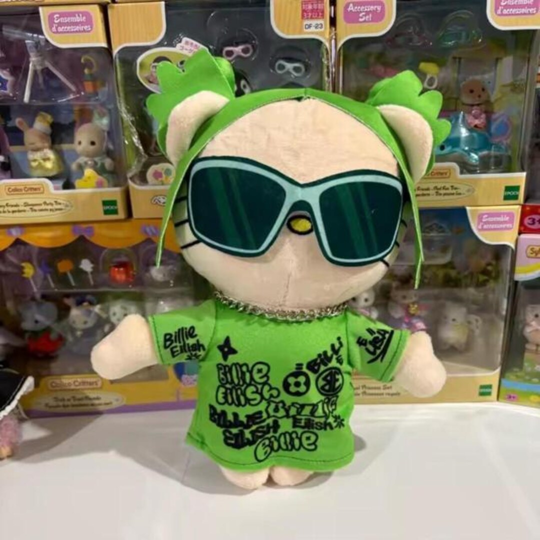 Hello Kitty Billie Eilish Plush - Etsy UK