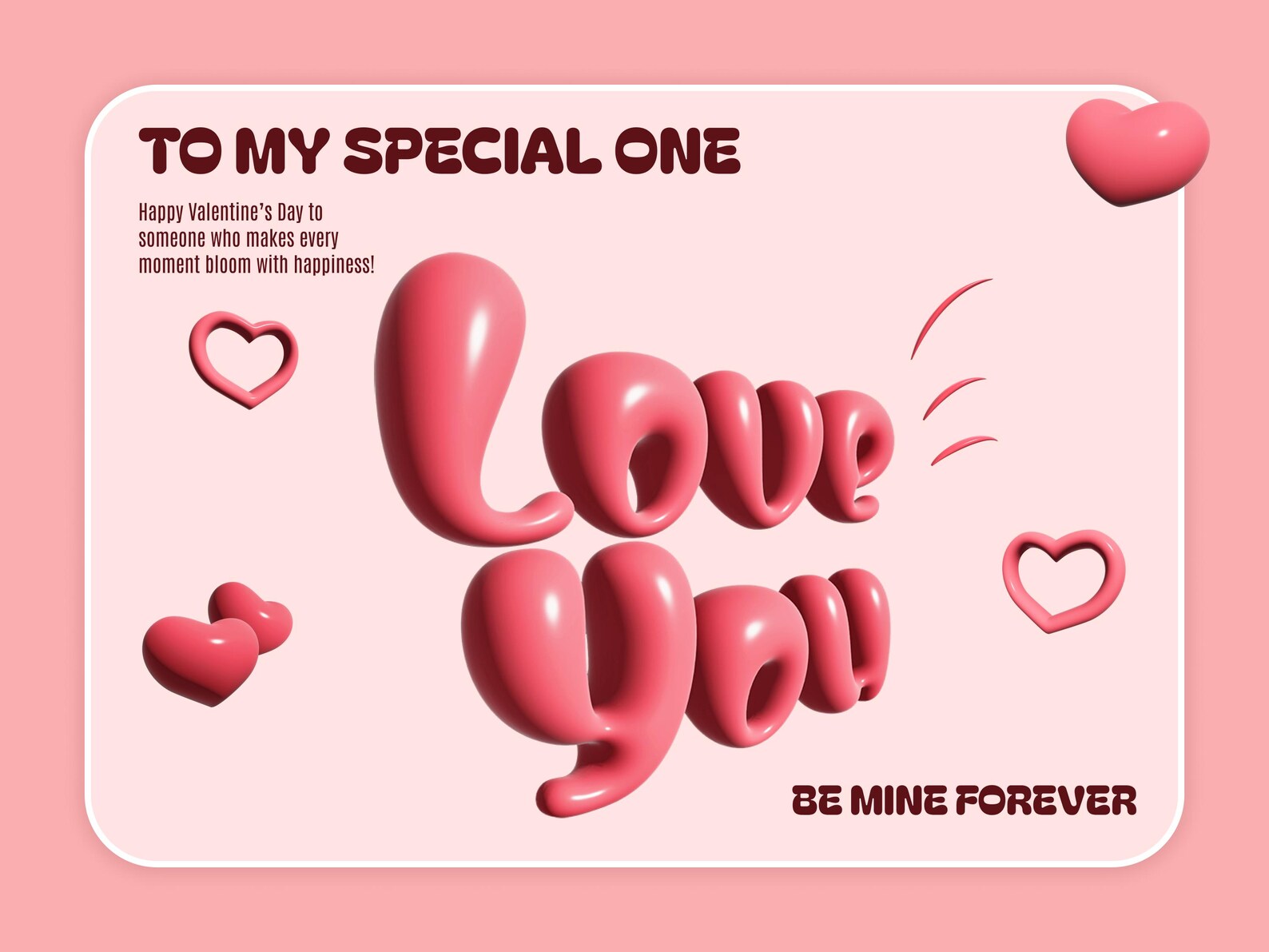 Valentine’s Day 3D Blob Graphics | Chunky Hyper 3D PNG Clipart Set ...