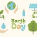 Earth Day Icons – 15 Eco-friendly Illustrations Set | Nature ...