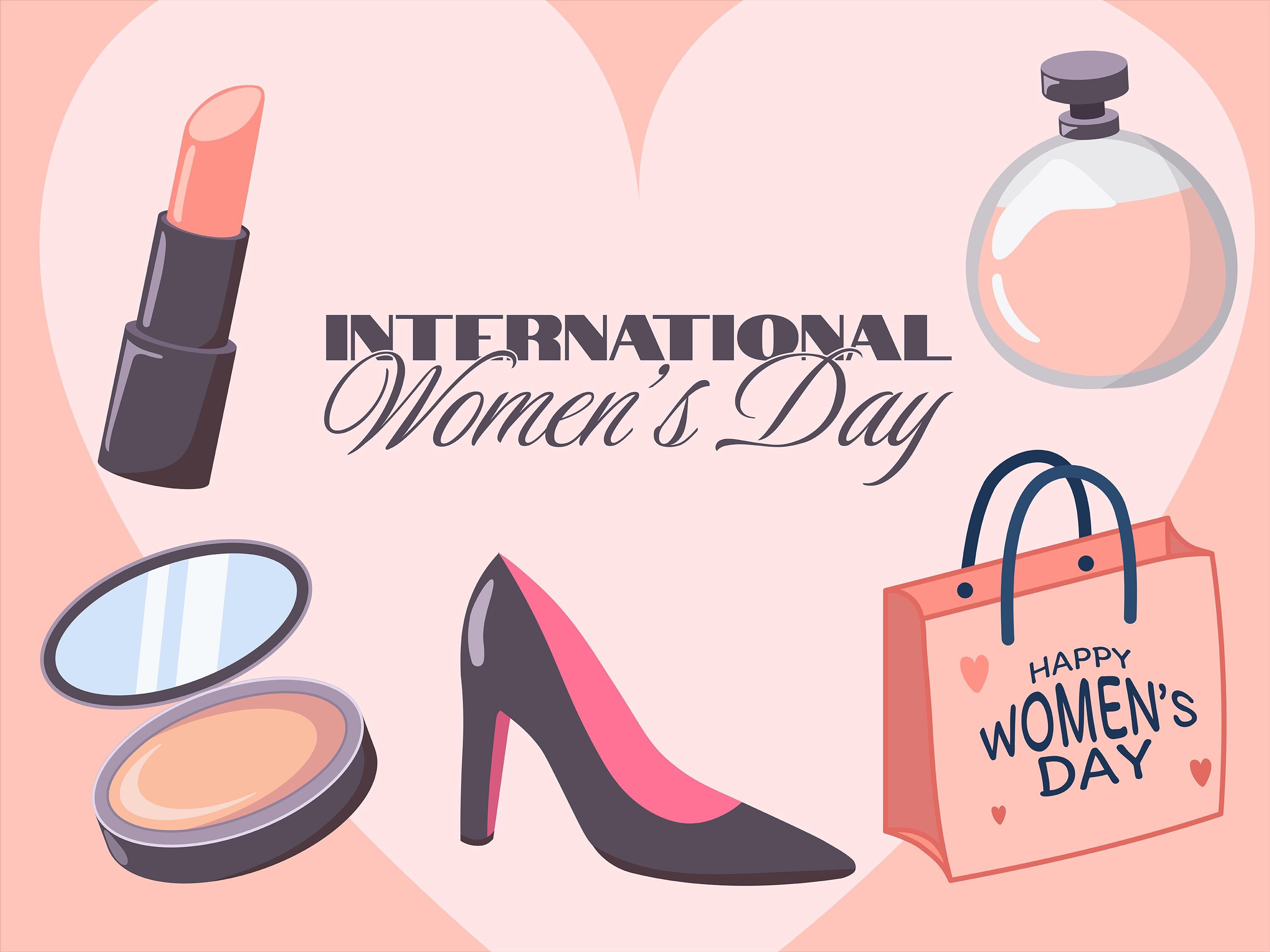 International Women’s Day Vector Clipart Bundle | Hand-drawn PNG and ...