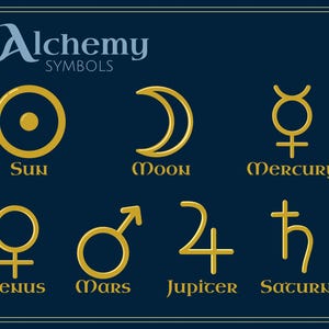 Alchemy Symbols Clipart Set | 10 PNG & SVG Hand-drawn Mystic Graphics ...