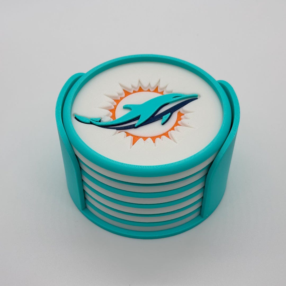 3D Printed Dolphins Coaster Set: Biodegradable PLA - Etsy