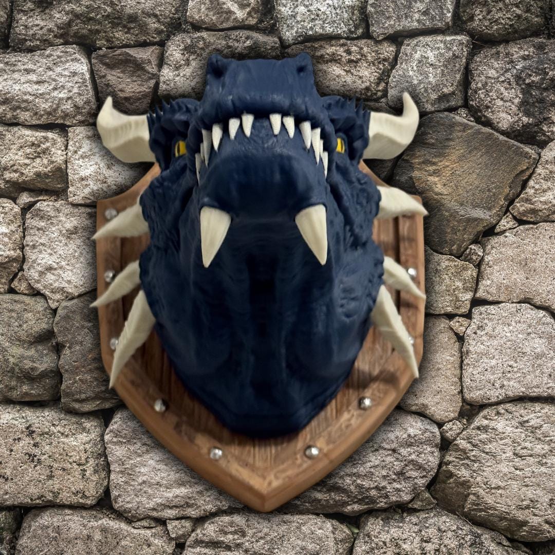 Western Dragon Trophy | 3D Printed Fantasy Decor | Unique Trophy ...
