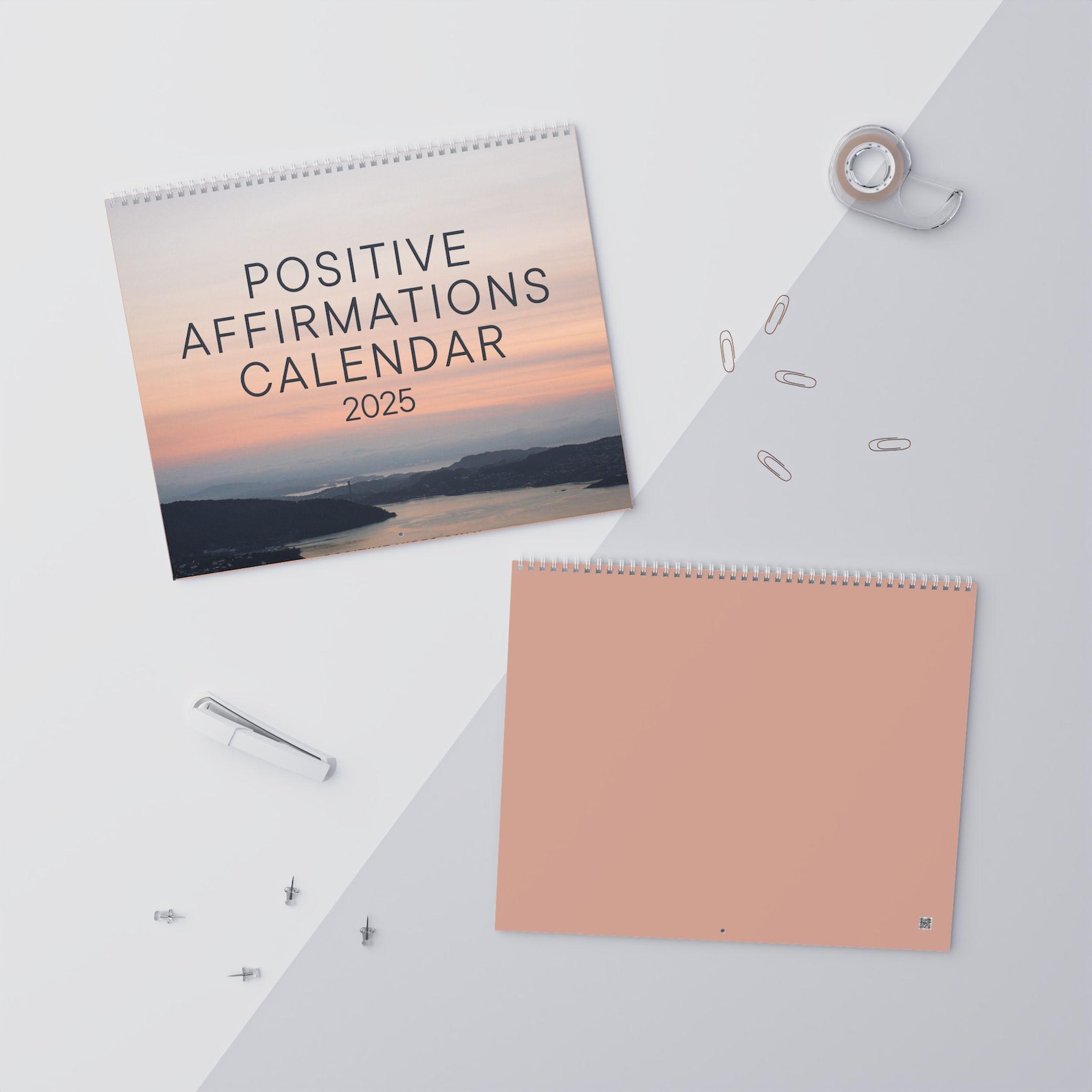 2025 Wall Calendar, Motivational Quotes Monthly Calendar, Office Wall ...