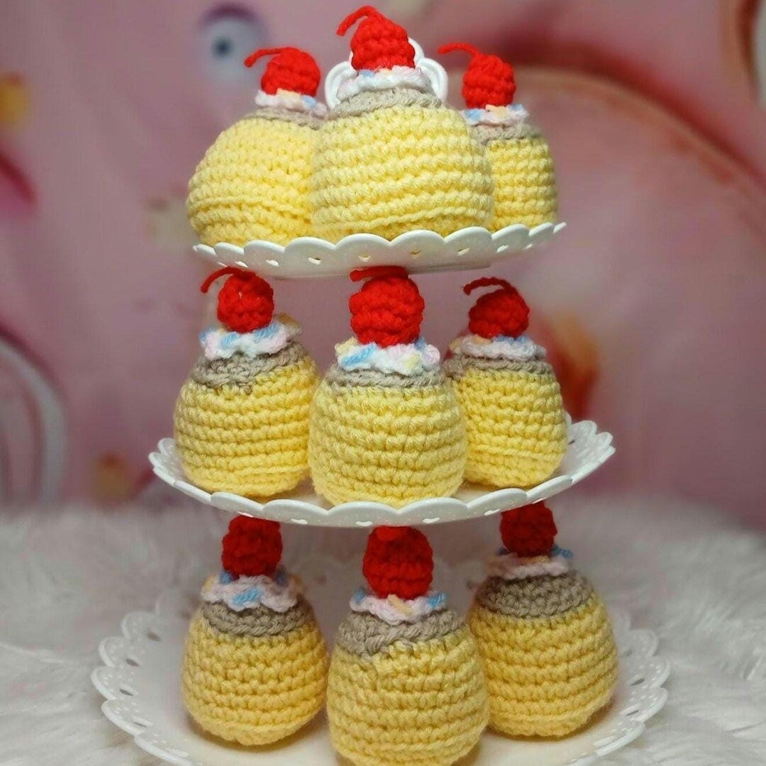 Crochet Confetti Flan Puddings! - Etsy