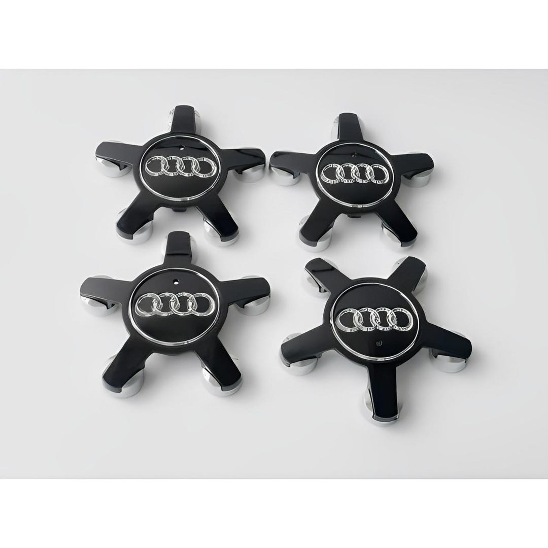 Set of 4 Audi Alloy Wheel Badges Center Star Caps – 135mm - Etsy