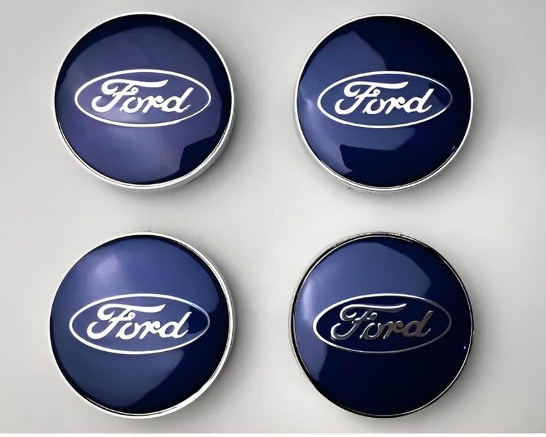 Set of 4 Ford Logo 3D Car Emblem Wheel Center Hub Cap Auto Rim Refit ...