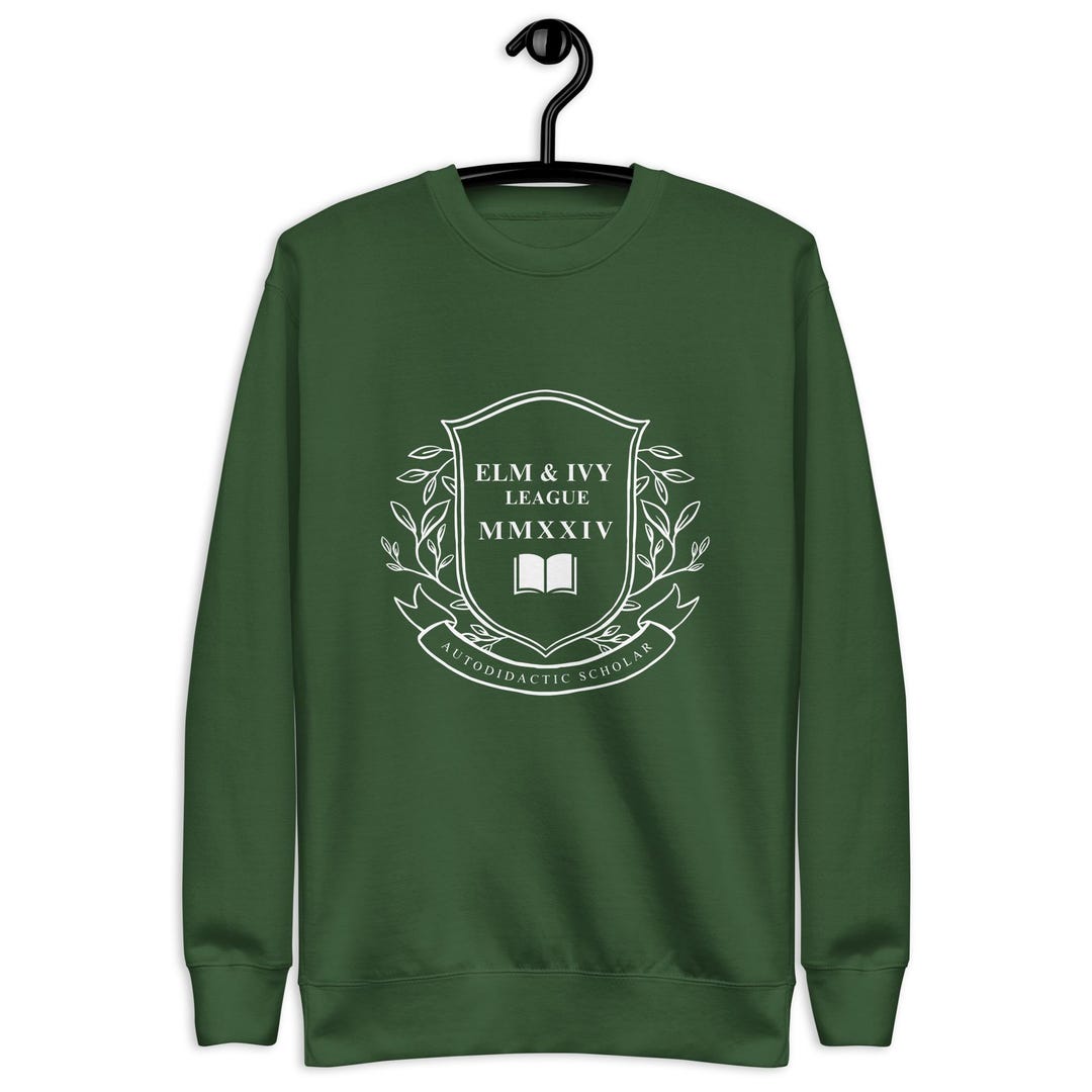 ELM & IVY League Scholar Unisex Premium Sweatshirt - Etsy