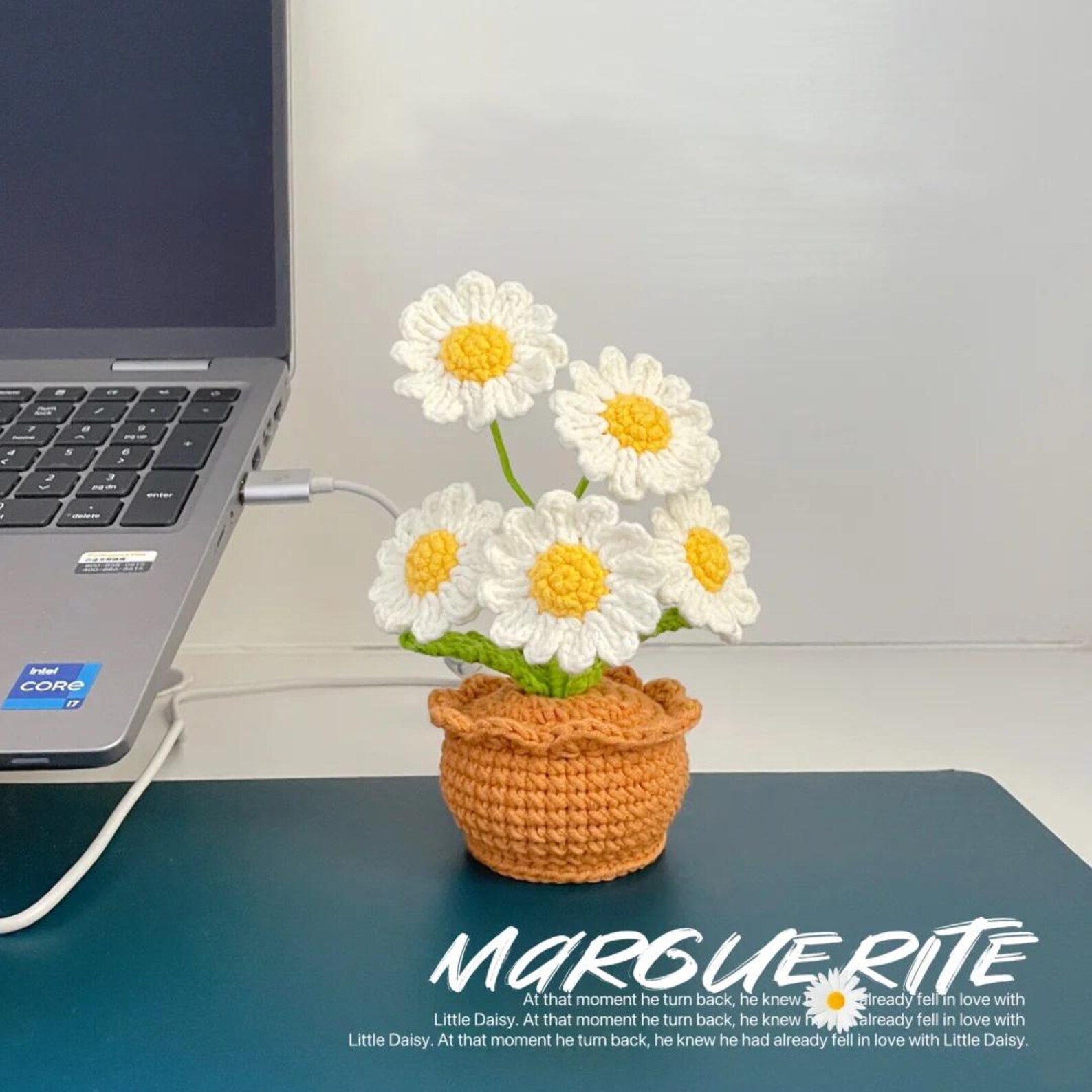 Crochet Daisy Flower Pot Pattern: Amigurumi Floral Decor DIY (PDF ...